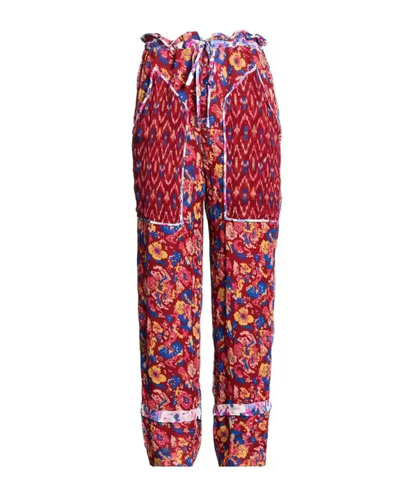 Isabel Marant Étoile Kora" Printed Georgette Trousers - Red