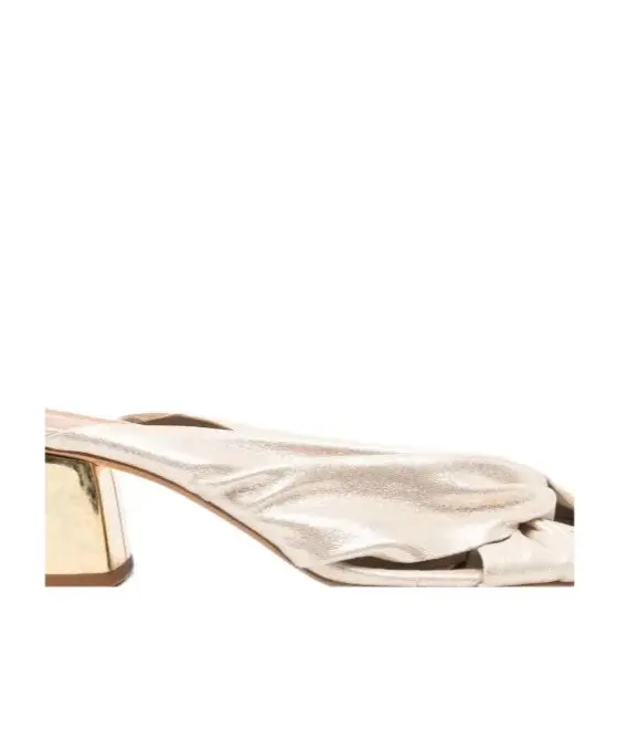 FORTE_FORTE Twisted Block-heel Sandals