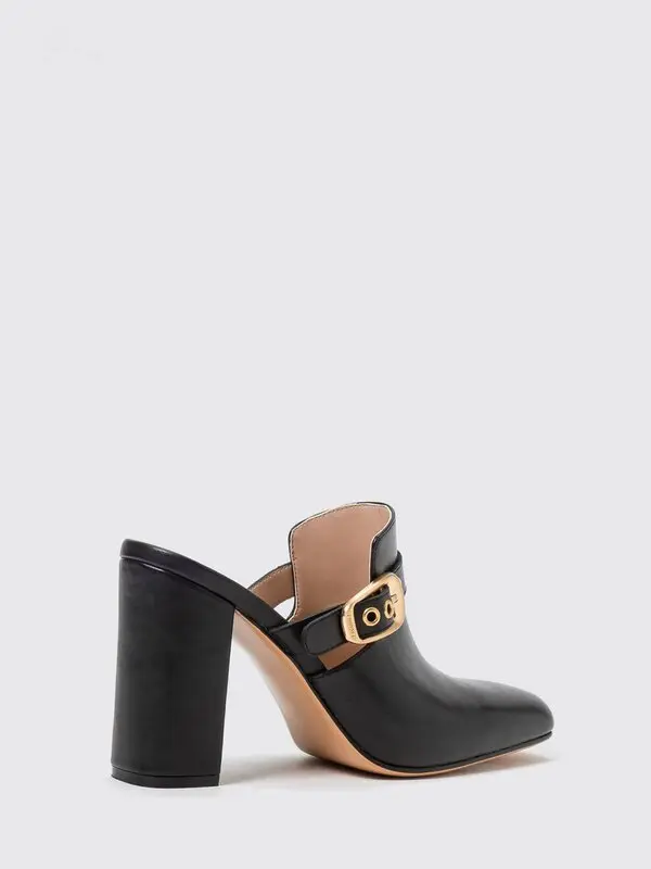 TWINSET Buckle Leather Mules