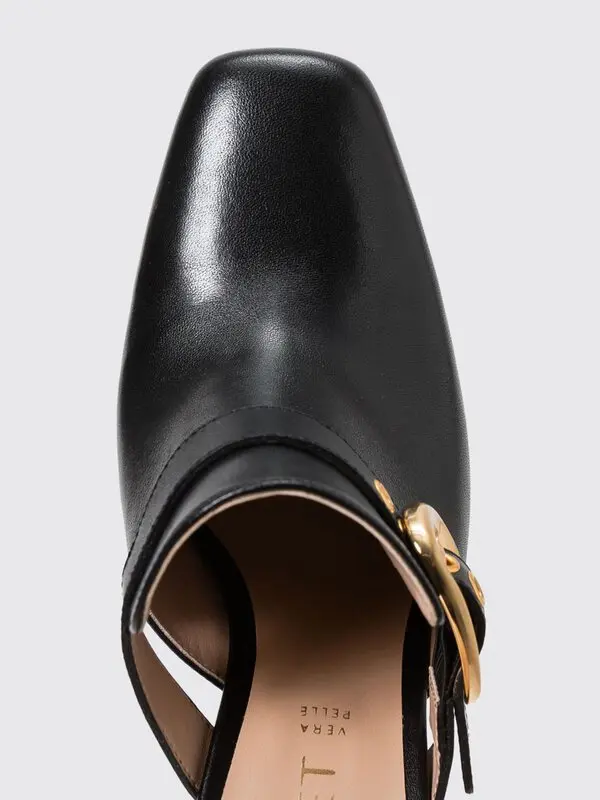 TWINSET Buckle Leather Mules