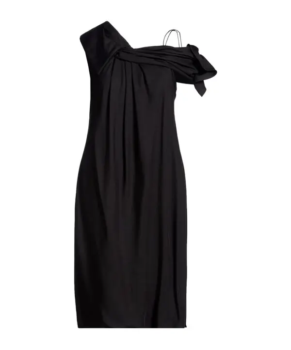 Sportmax Sleeveless Round Neck Stretch Dress - Black