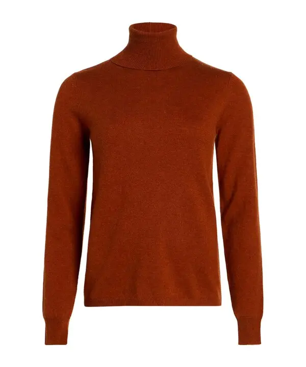 Max Mara Solid Color Knitted Turtleneck Sweater