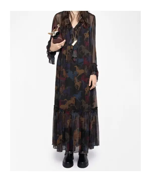 Zadig&Voltaire Ralicel Printed Maxi Dress