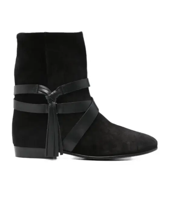 Isabel Marant Étoile Rejen Tassel Ankle Boots - Black