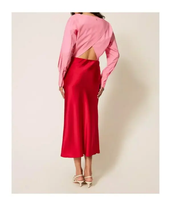 TWINSET Satin A-line Skirt