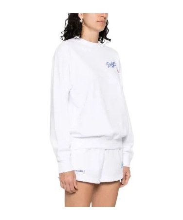 SPORTY  RICH Sporty & Rich Crewneck Sweatshirt With Logo Print