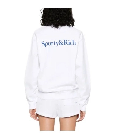 SPORTY  RICH Sporty & Rich Crewneck Sweatshirt With Logo Print