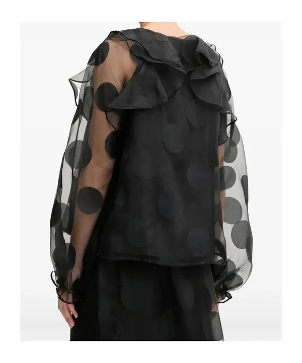 Stine Goya Ruffled Polka Dot Blouse