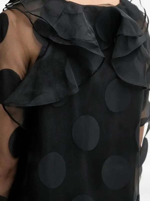 Stine Goya Ruffled Polka Dot Blouse