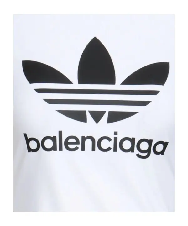 Balenciaga High-neck Short-sleeve Top - White