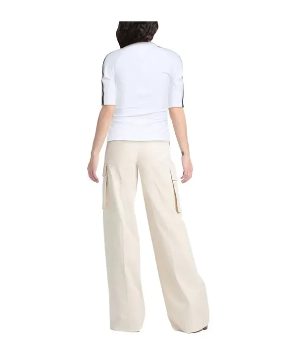Balenciaga High-neck Short-sleeve Top - White