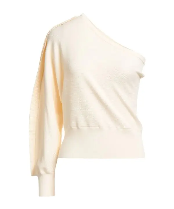 Max Mara One-shoulder Knit Top - White