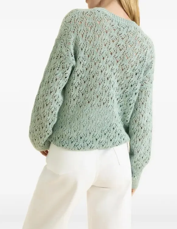 Eleventy Long Sleeve Crew Neck Sweater