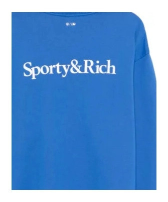 SPORTY  RICH Sporty & Rich Dodgers Print Crewneck Sweatshirt