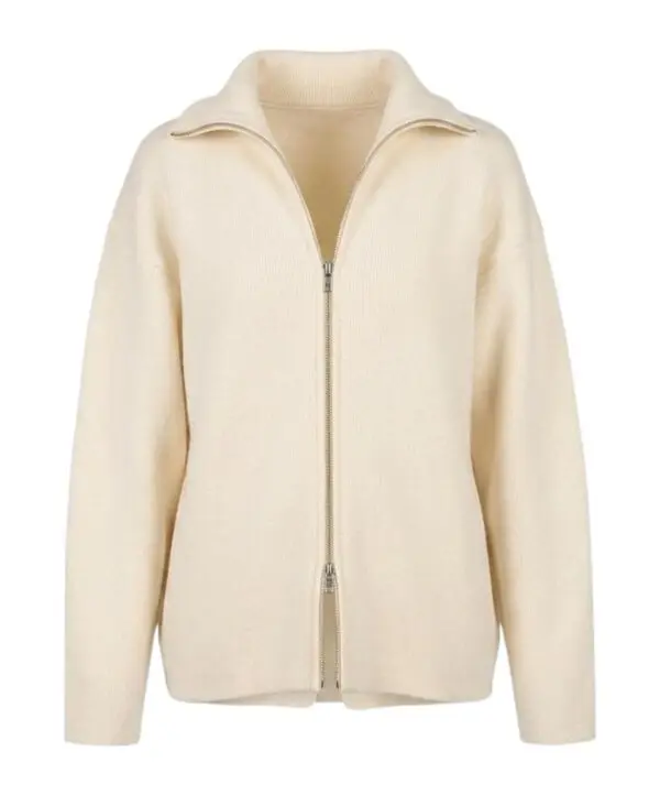 Soft Goat Double-zip Cardigan