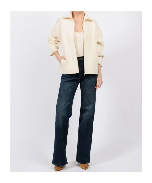 Soft Goat Double-zip Cardigan