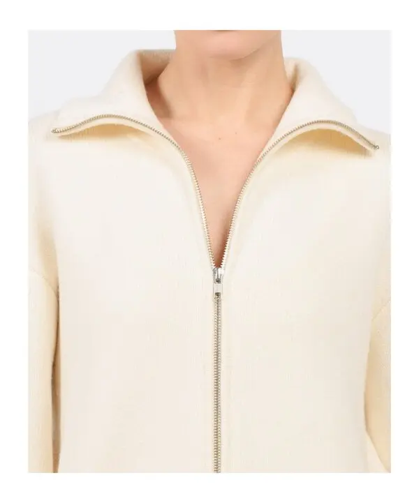 Soft Goat Double-zip Cardigan