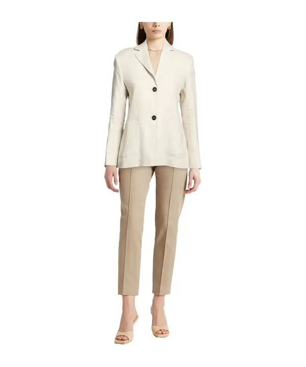 Max Mara Single-breasted Linen Blazer