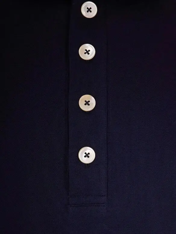 Eleventy Buttoned Short-sleeve Polo Shirt