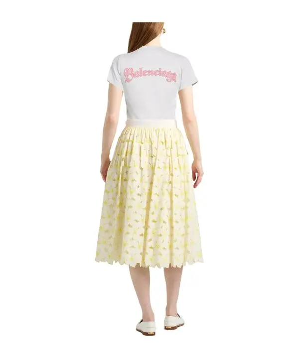 Balenciaga Short Sleeve T-shirt With Badge Print