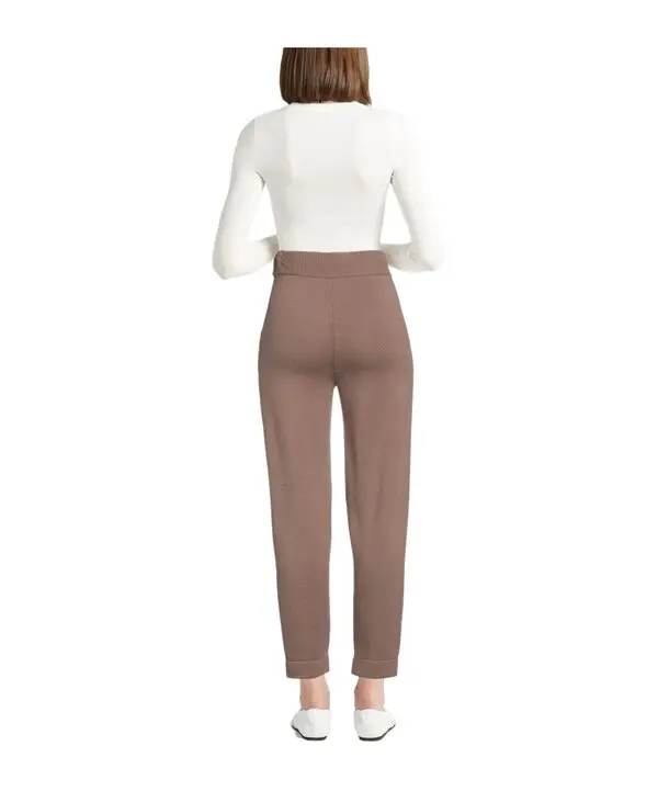 Max Mara Solid Color Knitted Tapered Pants