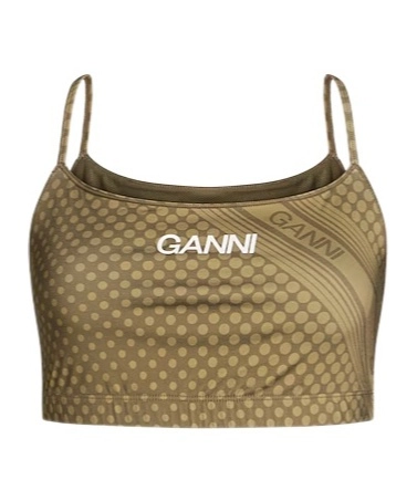 GANNI Polka Dot Sports Tank Top