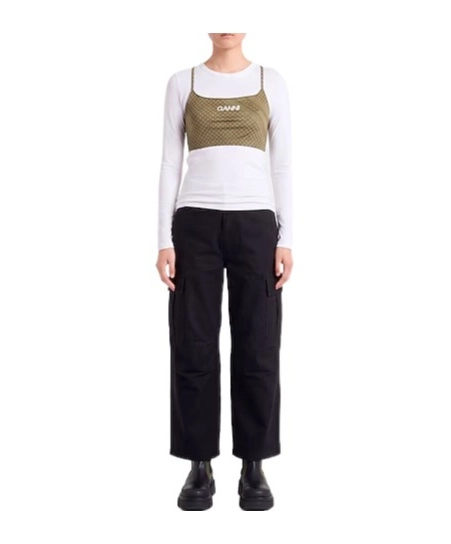GANNI Polka Dot Sports Tank Top