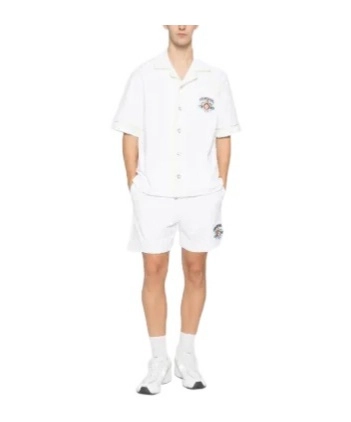 Casablanca Labeled Terry Cloth Shirt - White