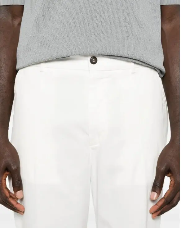 Eleventy Elastic Waist Chino Trousers