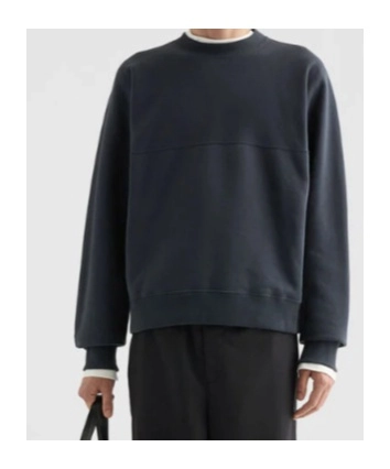 JIL SANDER Cotton Terry Crew-neck Sweatshirt