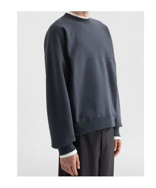 JIL SANDER Cotton Terry Crew-neck Sweatshirt