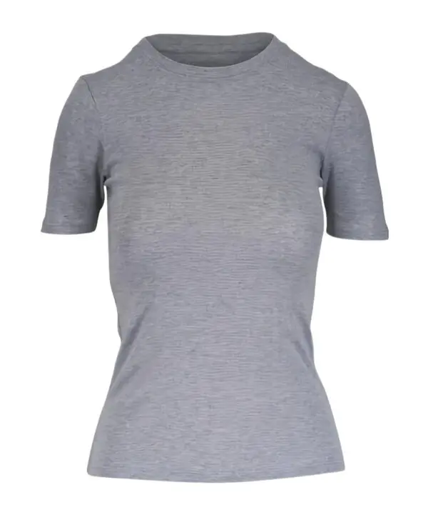 NILI LOTAN Crew-neck T-shirt - Heather Grey