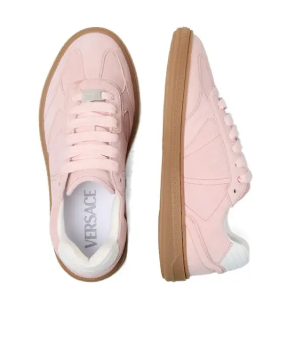 Versace Suede Low-top Sneakers