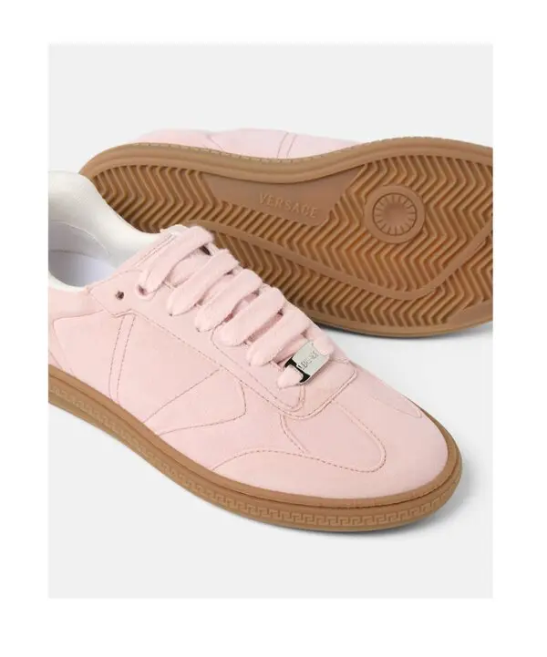 Versace Suede Low-top Sneakers