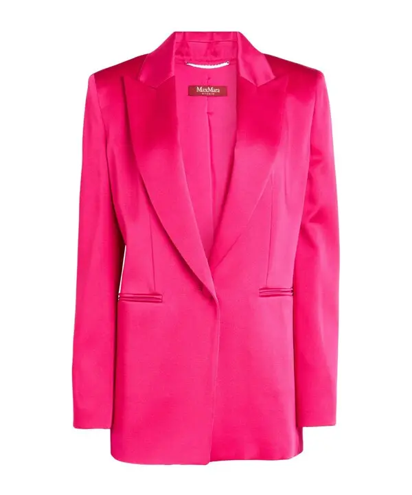 Max Mara Satin Blazer - Pink