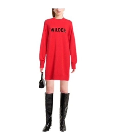 Sportmax Two-tone Long-sleeve T-shirt Dress