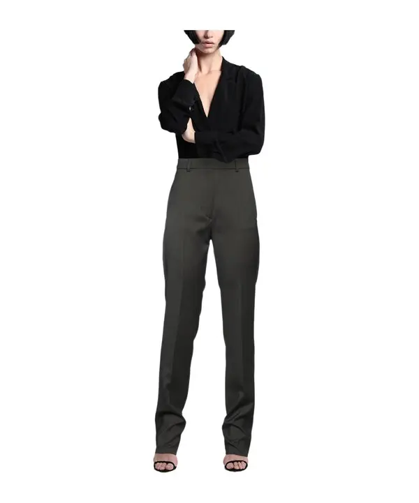 Sportmax Tailored Two-tone Wool Stretch Trousers