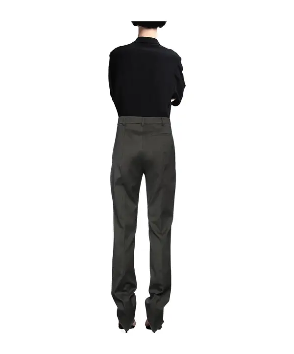 Sportmax Tailored Two-tone Wool Stretch Trousers