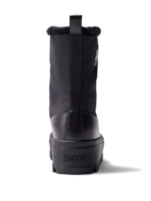 Mackage Logo Embellished Lace-up Boots