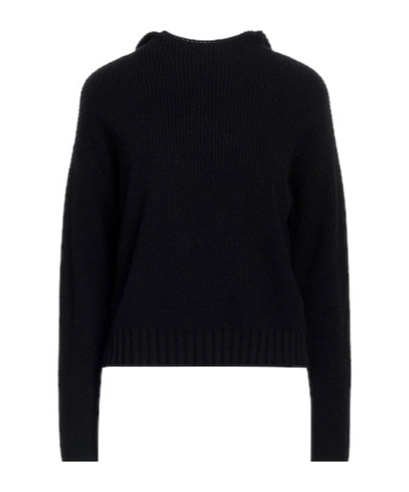 Max Mara Plain Color Knit Hoodie