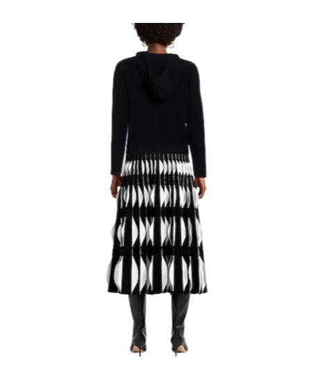 Max Mara Plain Color Knit Hoodie