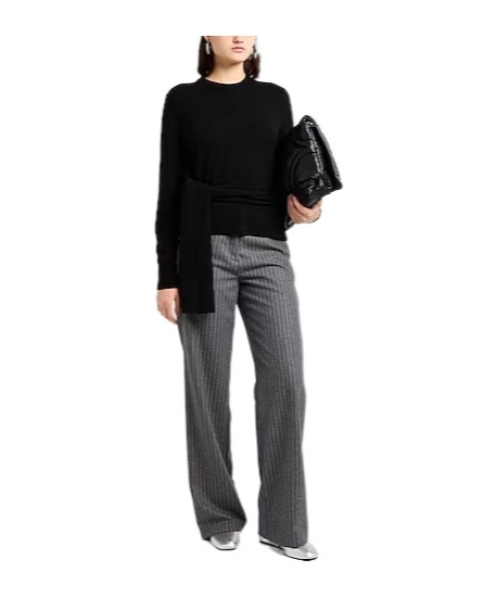 MAISON MARGIELA Solid-color Long-sleeve Knit Sweater