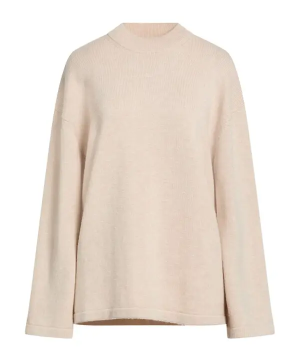 Max Mara Mock Neck Knit Sweater - Nude