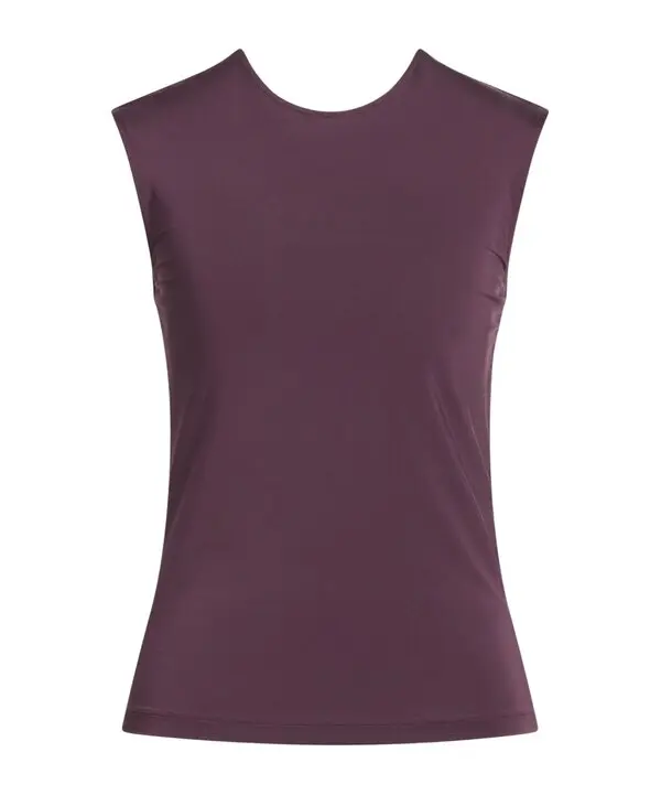 MAXCO. Max&co. Fitted Crew-neck Sleeveless Vest