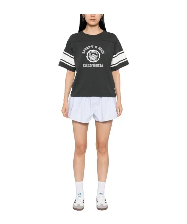SPORTY  RICH Sporty & Rich "california" Logo Print T-shirt