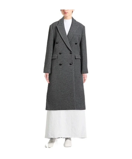 Rag & Bone Double-breasted Long-sleeve Woolen Coat