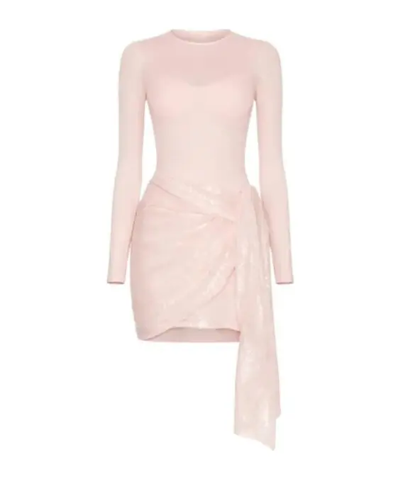 AREA Ballerina Sequin-embellished Mini Dress