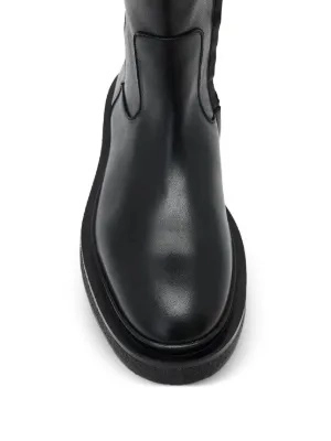 ALLSAINTS Escher Zip Logo-strap Knee-high Boots