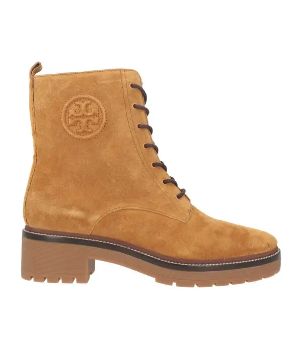 Tory Burch Lace-up Suede Ankle Boots