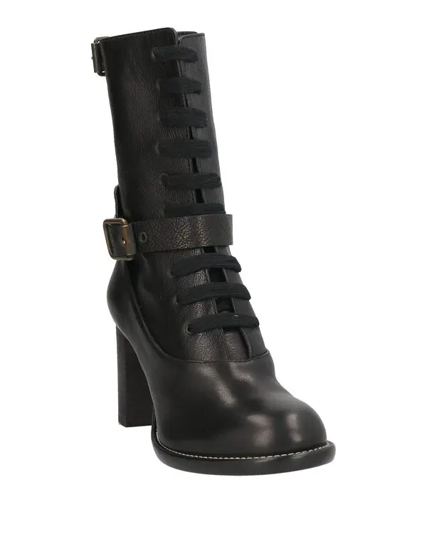 Chloé Lace-up Block Heel Ankle Boots